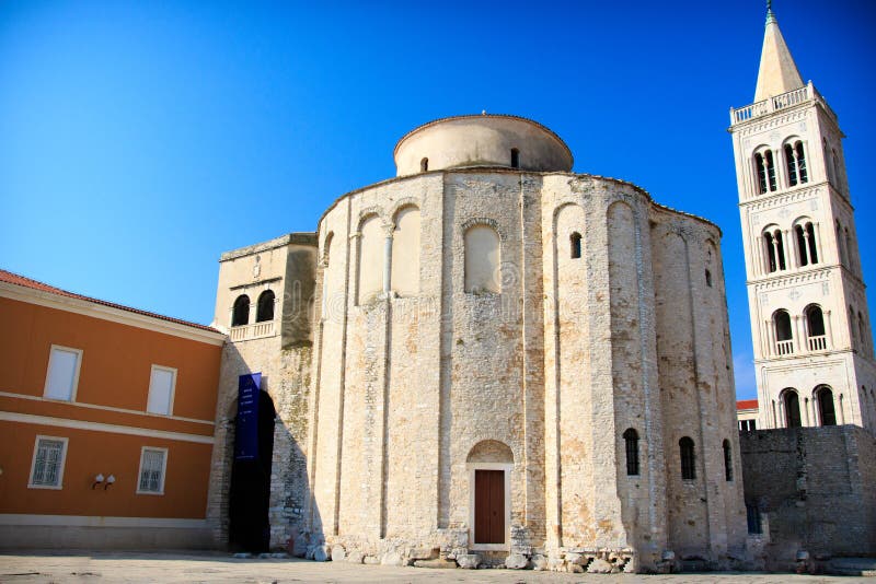 Church in Zadar in Croatia stock image. Image of christianity - 105227167