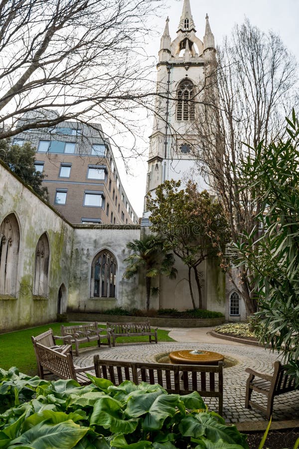 St. Dunstan in the East, London Stock Photo - Image of east, damage ...