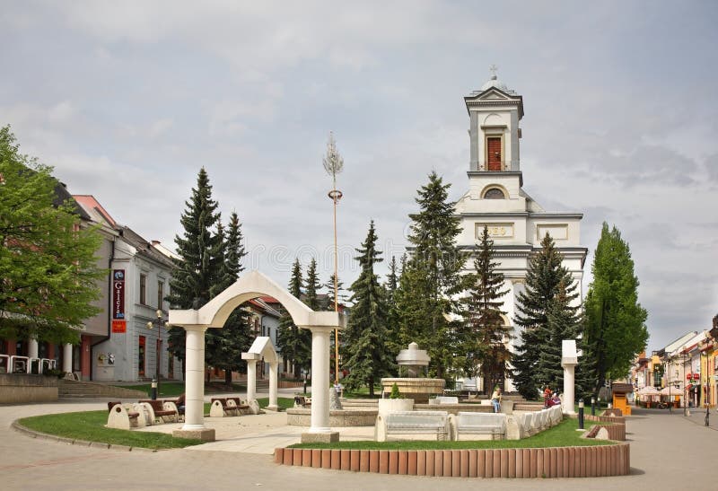 Poprad, Der Slowakei Innere Der Schwarzen Kirche St. Egidius- Kostol ...