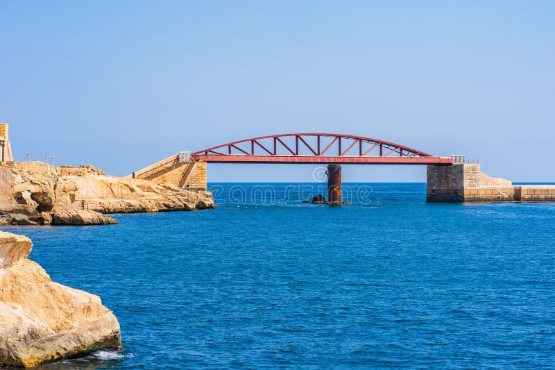 St. Elmo Bridge in Valletta Stock Image - Image of capital, maltese ...