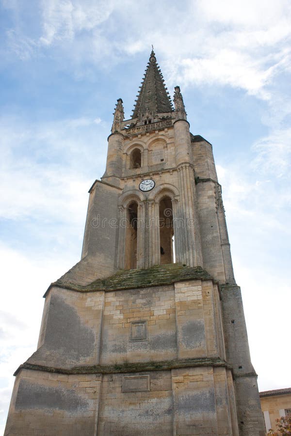 St. Emilion Church stock photo. Image of tourism, tower - 48487408