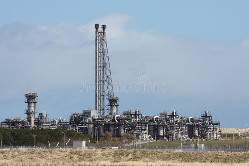 St Fergus Gas Terminal/Refinery Stock Image - Image of mossmorran ...