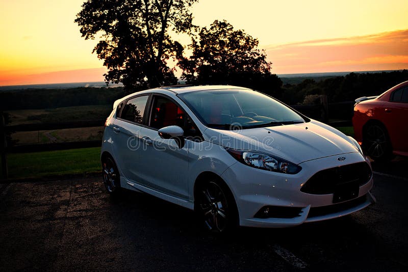 St Fiesta Sunset Car Fast Fun Editorial Stock Photo - Image of sunset ...