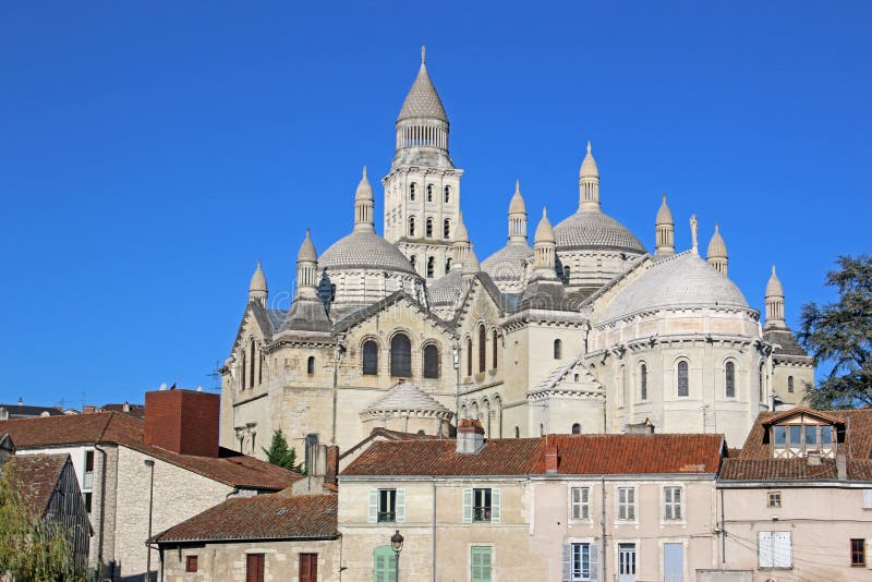 St Front Cathedral, Perigueux Imagem de Stock - Imagem de telhado ...