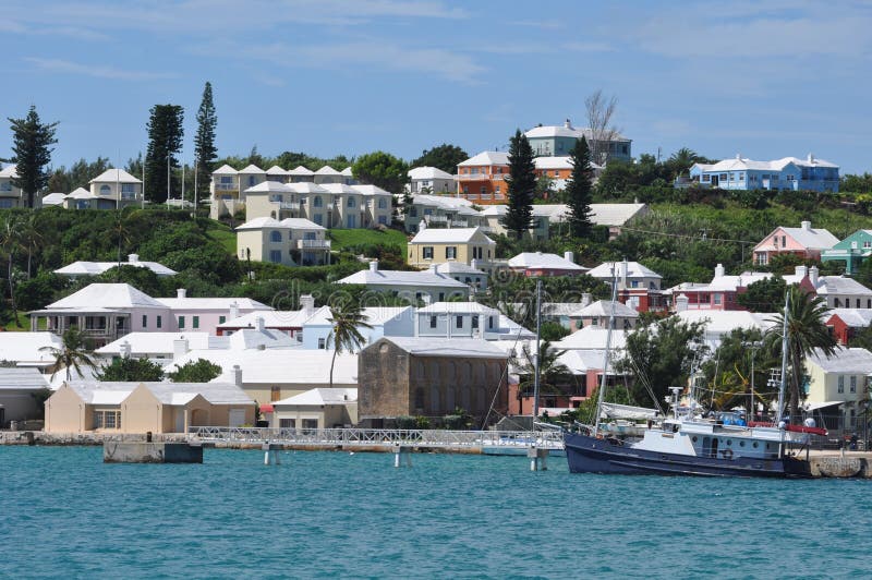 Port of St. Georges Bermuda Stock Image - Image of parish, wide: 8352971