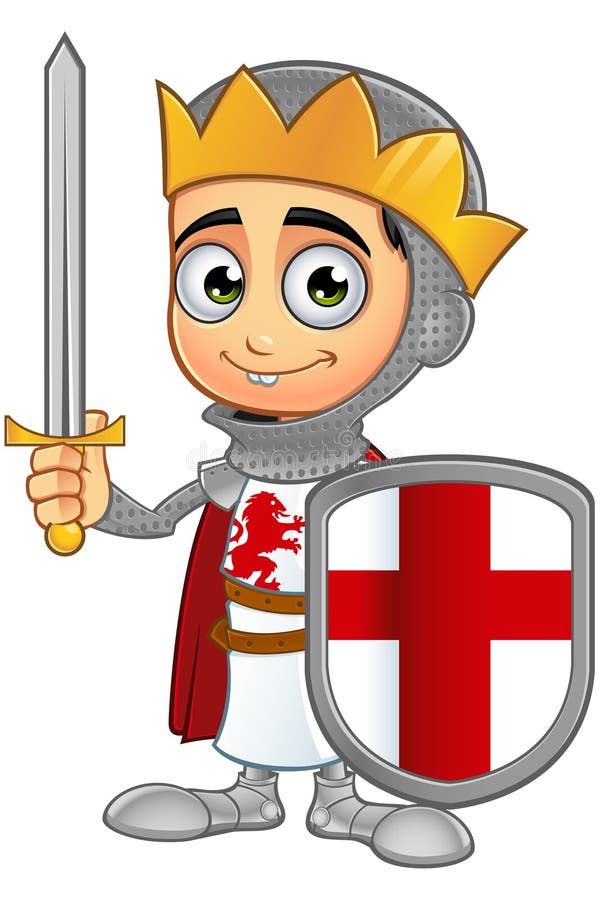 St. George Boy King Character Stock Vector - Illustration of ...