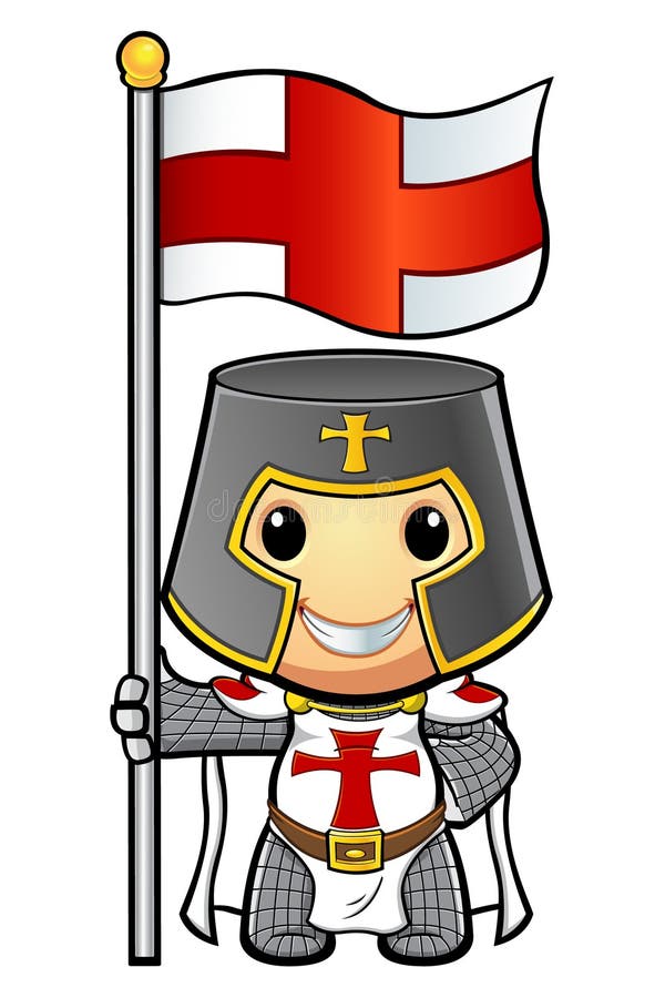 St George Cartoon Knight stock vector. Illustration of historic - 39922519