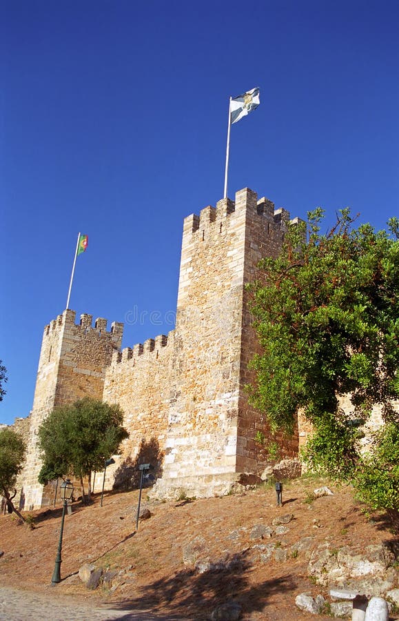 St. George Fort, Lisbon, Portugal Stock Image - Image of historical ...