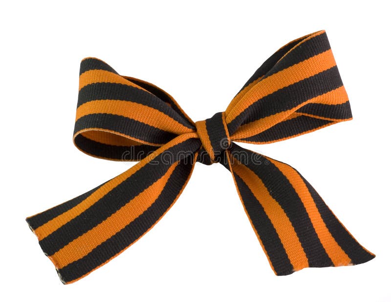 St george ribbon stock image. Image of gift, white, knot - 8698923