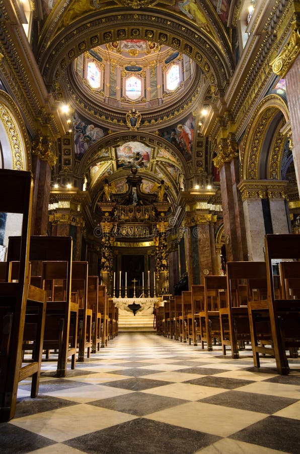 St George S Basilica, in Malta Stock Photo - Image of catholic, george ...