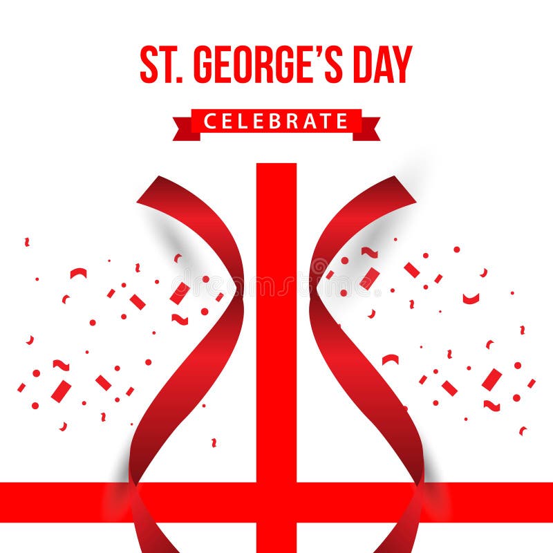 ST George S Day Celebrate Vector Template Design Illustration Stock ...