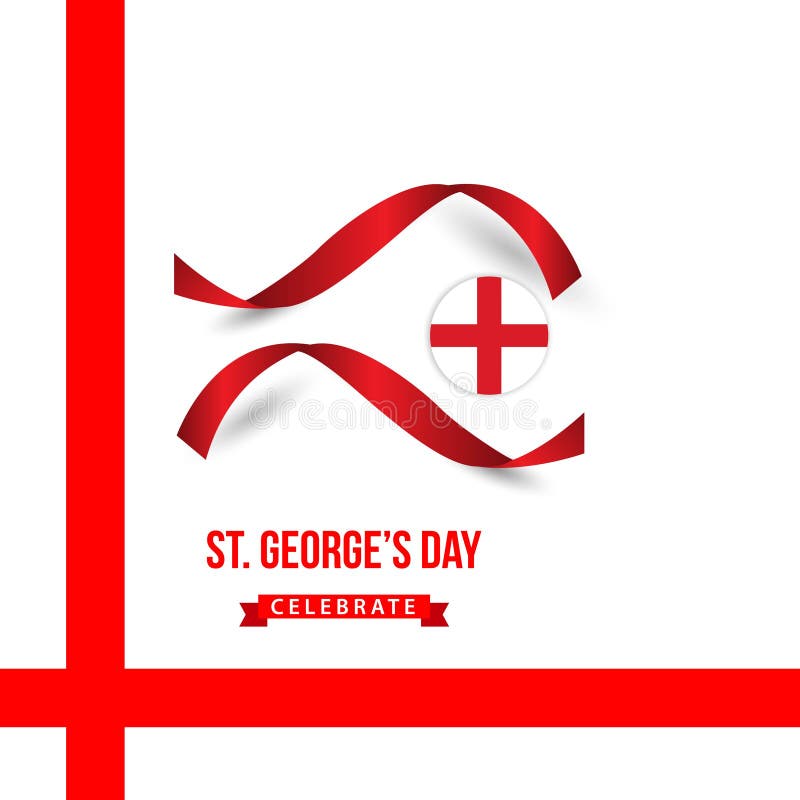 ST George S Day Celebrate Vector Template Design Illustration Stock ...