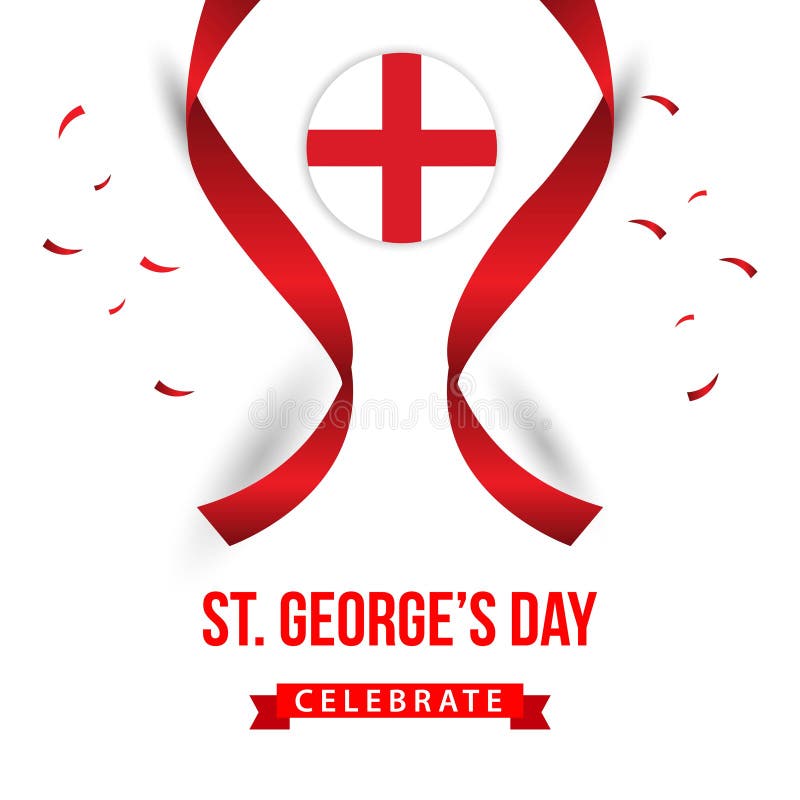 ST George S Day Celebrate Vector Template Design Illustration Stock ...