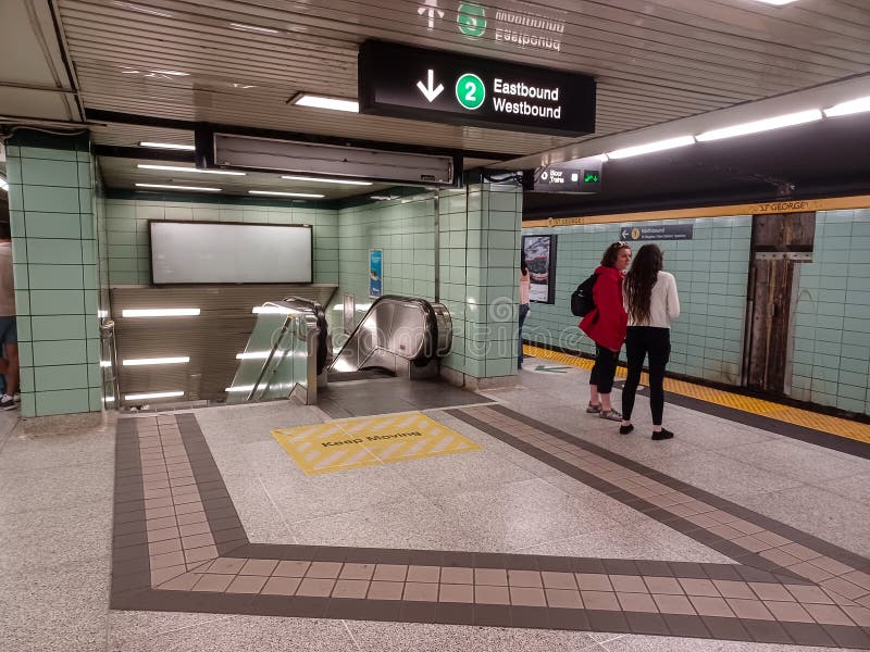 St. George Station View in Toronto Editorial Image - Image of transit ...