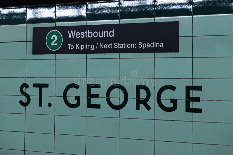 St George Subway Sign Toronto Stock Photos - Free & Royalty-Free Stock ...