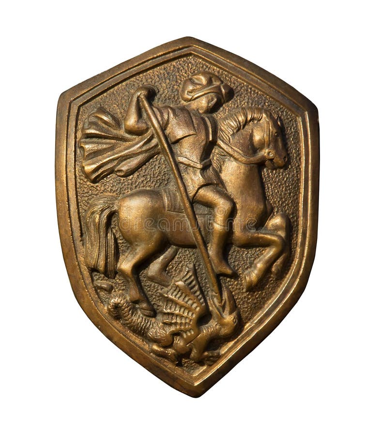 St George tuant le dragon photo stock. Image of emblème - 87794674