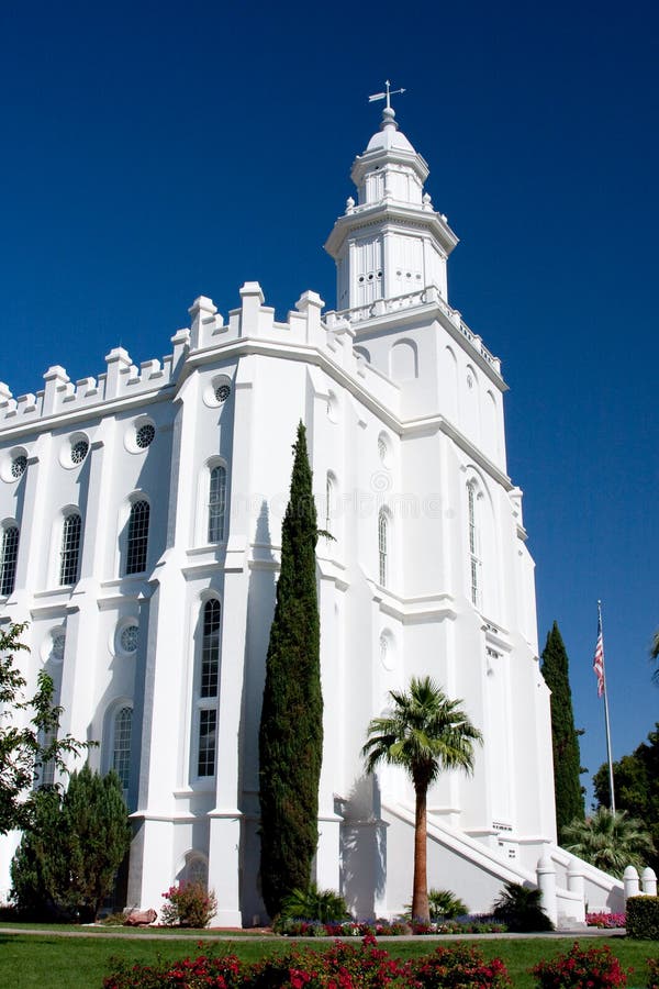 St. George Utah Temple stock image. Image of christianity - 11481379