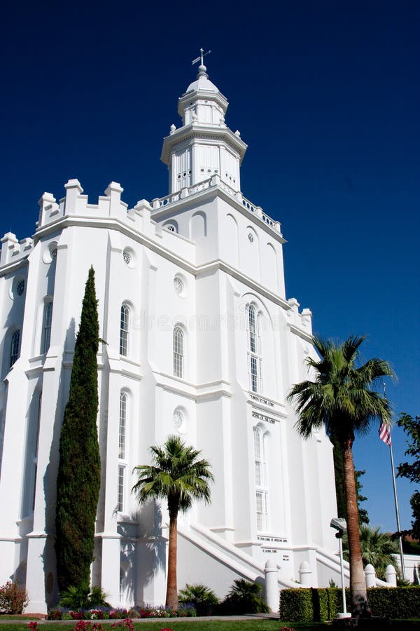 St. George Utah Temple stock image. Image of worship - 11511963