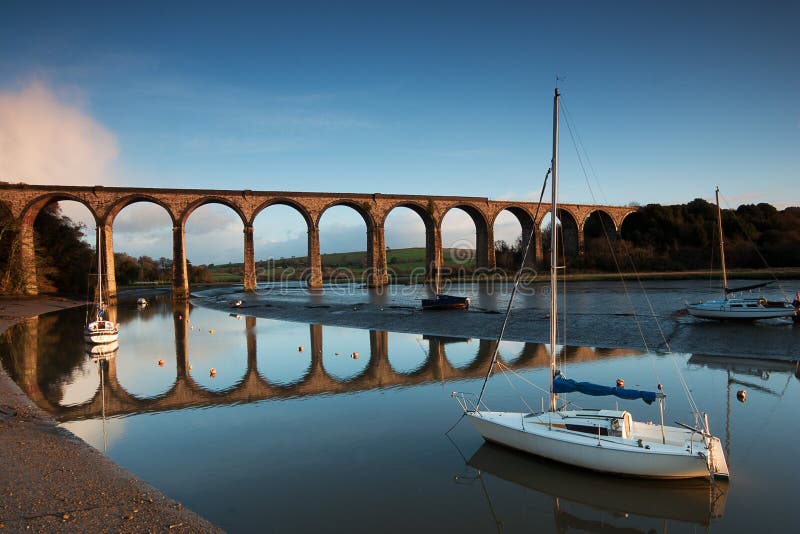 St.Germans Viaduct stock photo. Image of viaduct, structure - 11972992