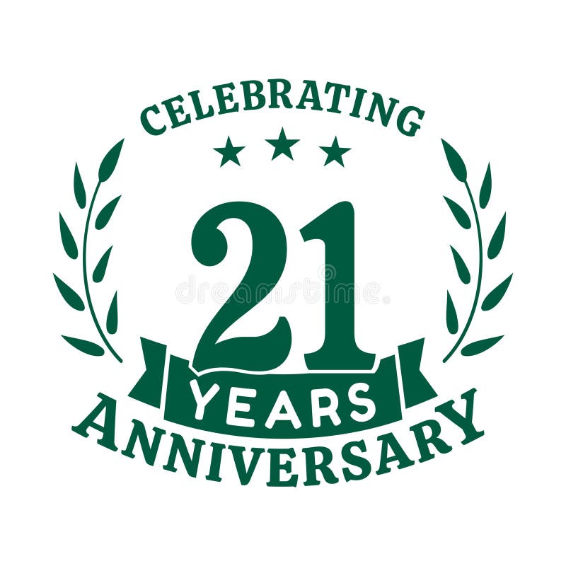 21 Years Anniversary Celebration Logotype. 21st Anniversary Logo ...