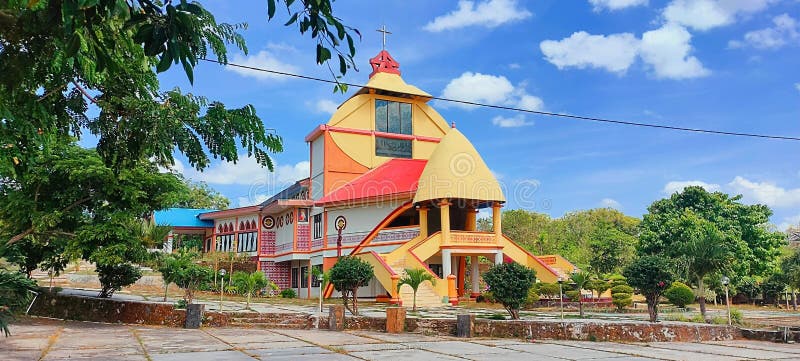 St. Gregory Agung Parish Catholic Church in Kupang Editorial Photo ...