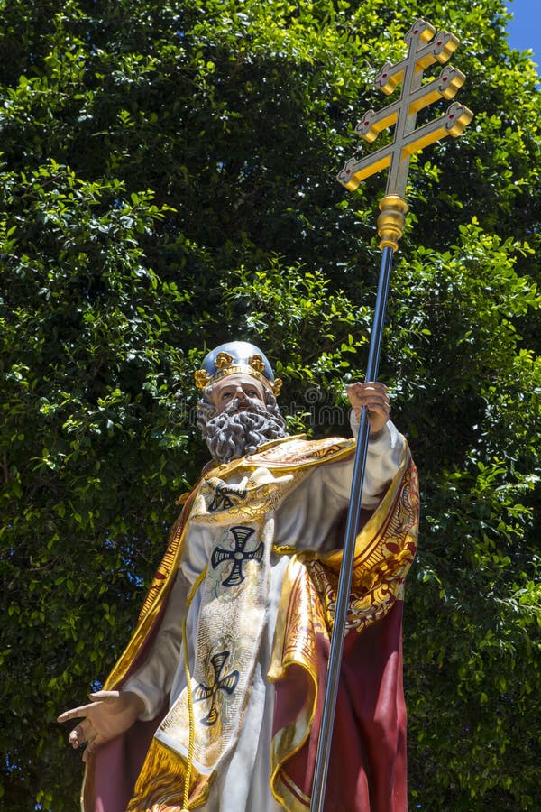 St. Gregory Statue in Independence Square on Gozo Stock Image - Image ...