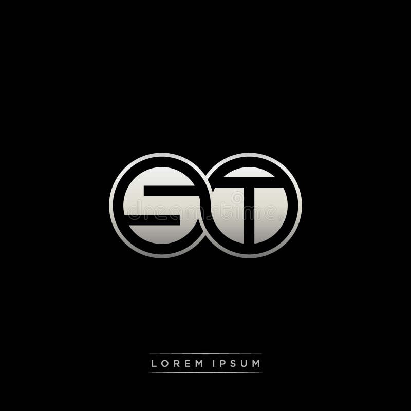 ST Initial Letter Linked Circle Capital Monogram Logo Modern Template ...