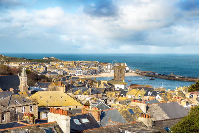 St Ives in Cornwall stock photo. Image of coast, beautiful - 51982528