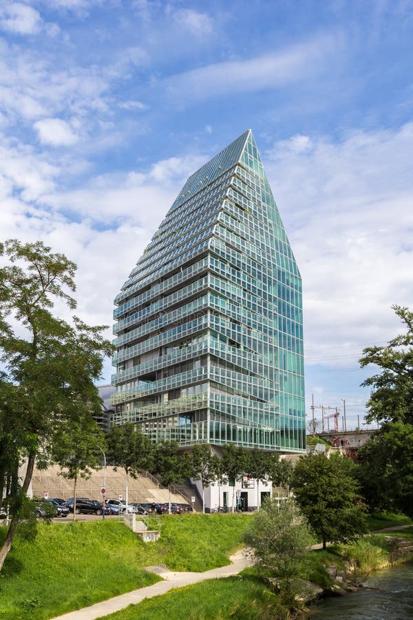 The St. Jakob Tower Designed by the Architects Herzog & De Meuron ...