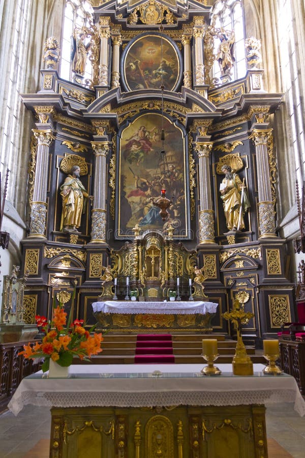 St. JamesÂ´s Church - Front Altar Stock Photo - Image of historic ...