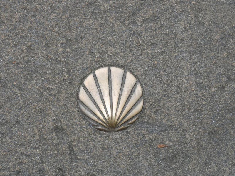 St. James Shell Symbol of the Way Stock Image - Image of walk, holy ...
