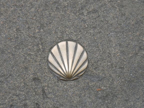 St. James Shell Symbol of the Way Stock Image - Image of walk, holy ...