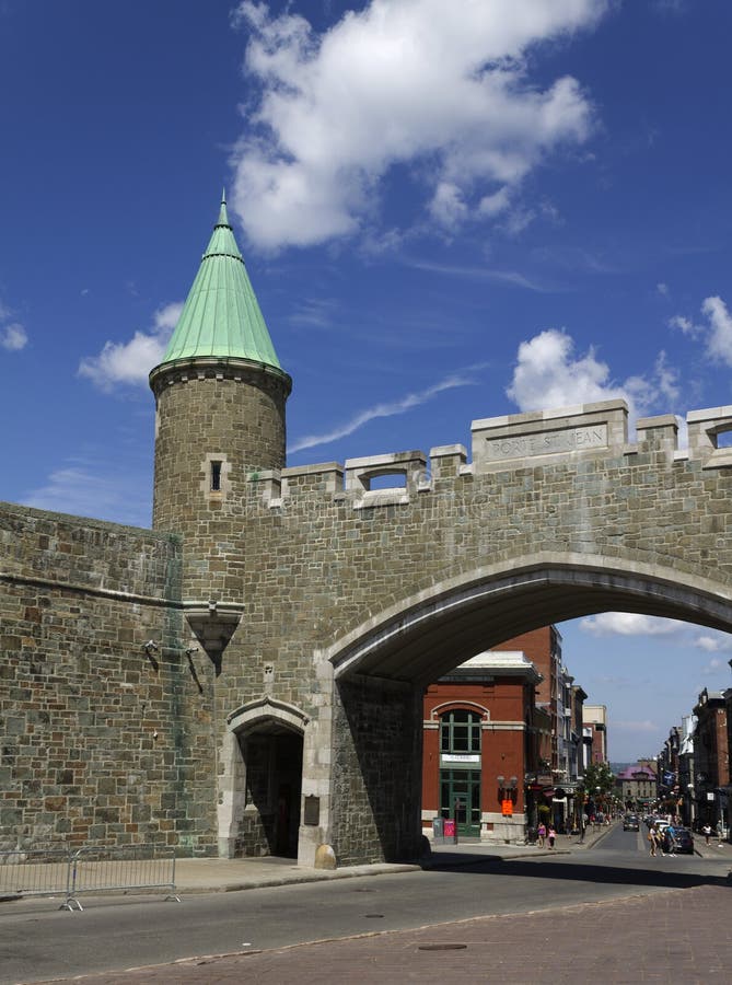 Quebec City Wall stock image. Image of defense, city, fortified - 1429025