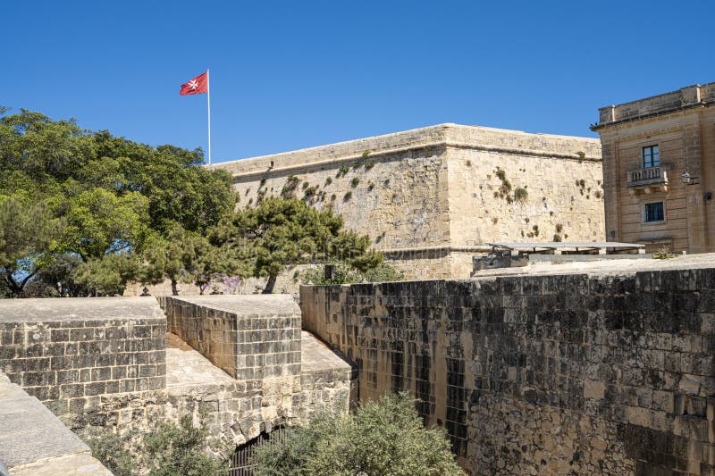 St. John Bastion in Valletta, Malta Editorial Stock Image - Image of ...