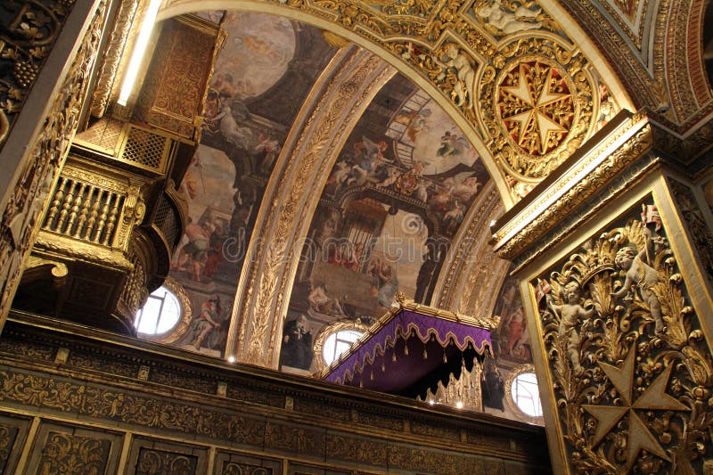 St John Co-cathedral in Valletta - Malta Editorial Stock Photo - Image ...