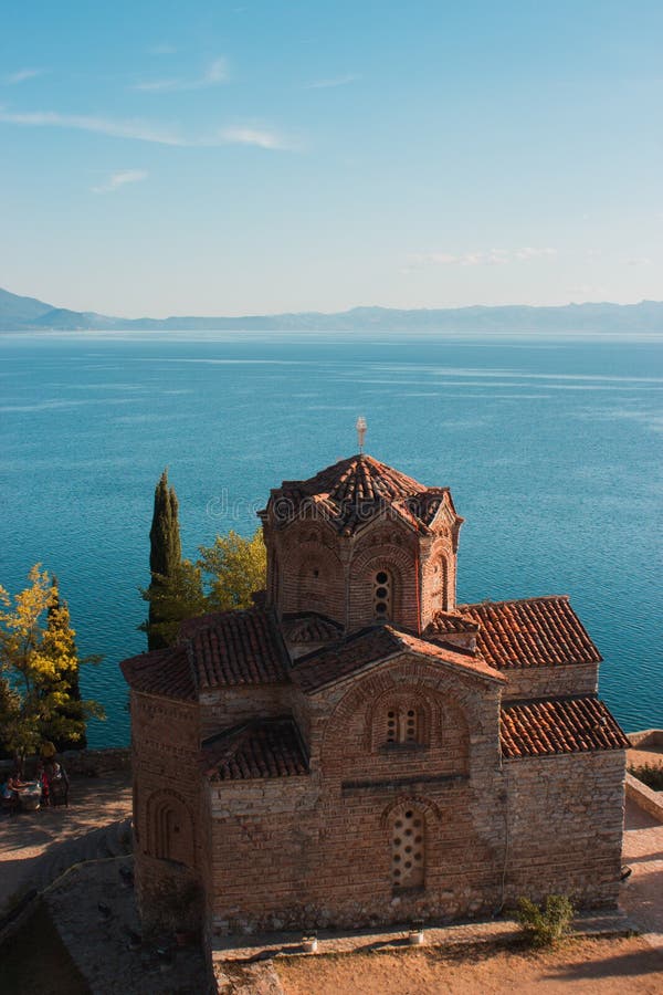 St. John Kaneo, Ohrid stock image. Image of kaneo, mountains - 45407075