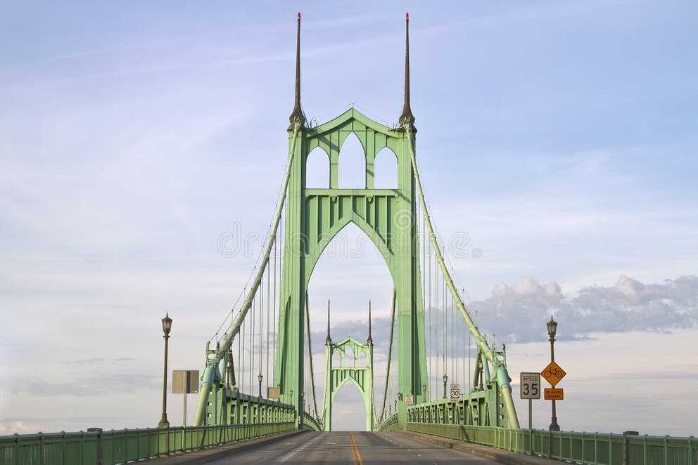 St. John s Bridge stock photo. Image of architecture - 14344608