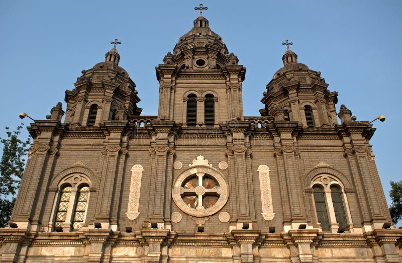 St. Joseph Cathedral, Beijing, China Stock Image - Image of historic ...