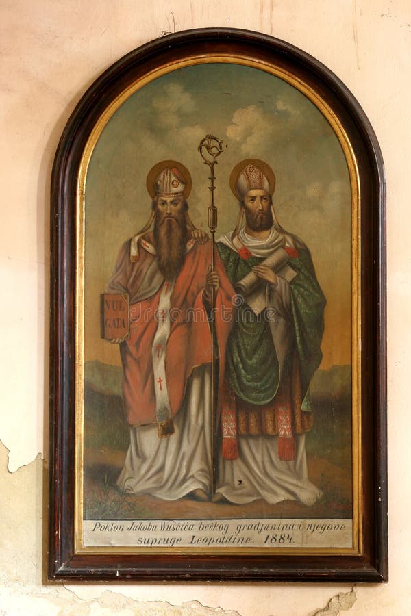 Saint Cyril und Methodius stockfoto. Bild von statue - 241844740