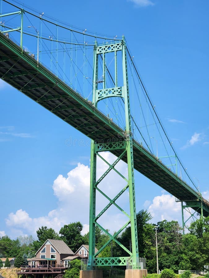 St Lawrence Boat Tour stock image. Image of bridge, electricity - 391954573