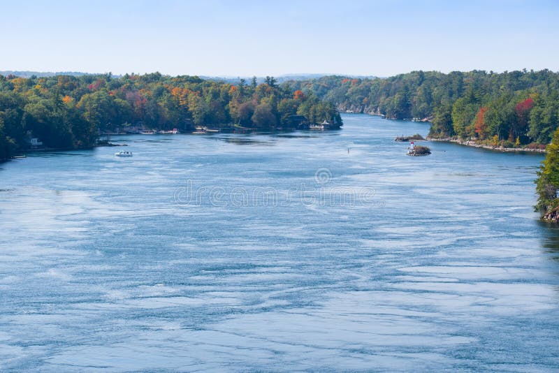 Watter Patterns on St, Lawrence River Stock Photo - Image of pools ...