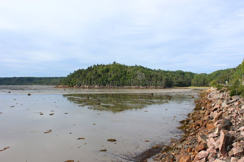 St Lawrence River Shore in Forestville Editorial Photography - Image of ...