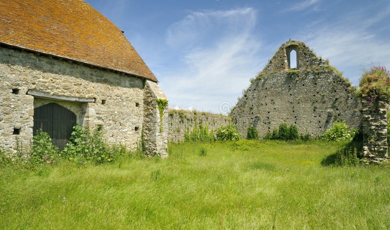 St Leonards Grange Medieval Tithe Barn Stock Image - Image of historic ...