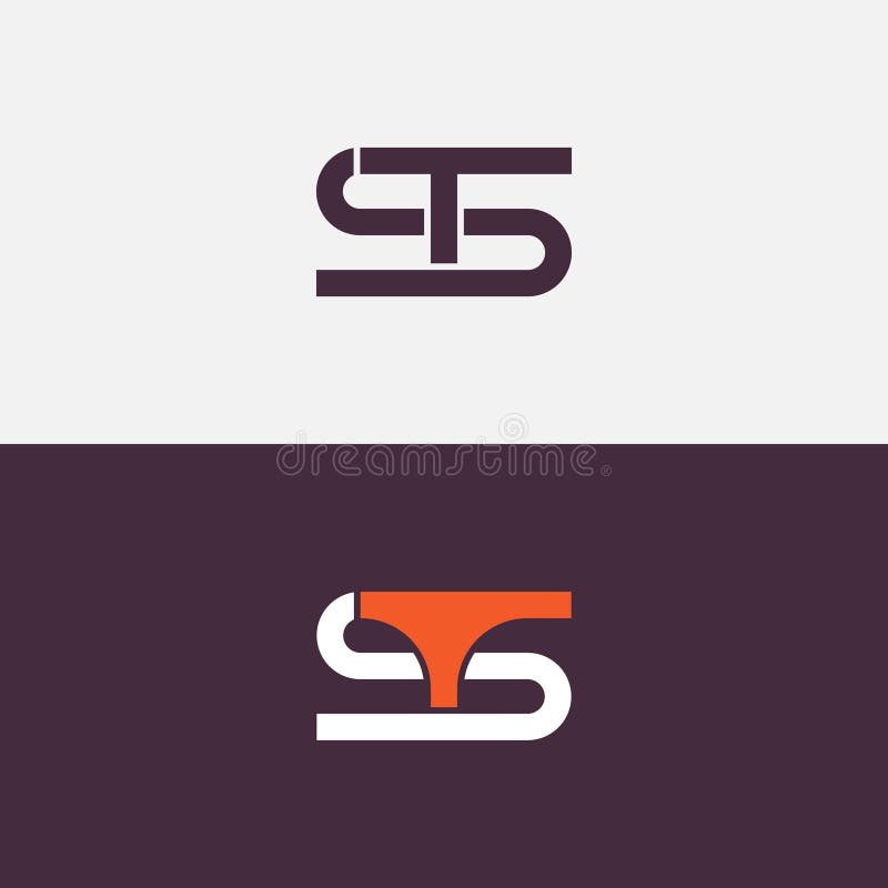 ST Letter Logo Design . Illustrated Logo,minimal Design.Creative ...