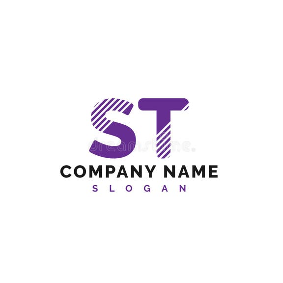 ST Letter Logo Design. ST Letter Logo Vector Illustration - Vector ...
