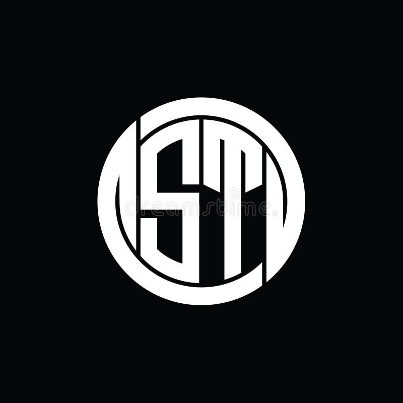 ST Logo Monogram Shield Inside Circle Shape Vector Images Design ...