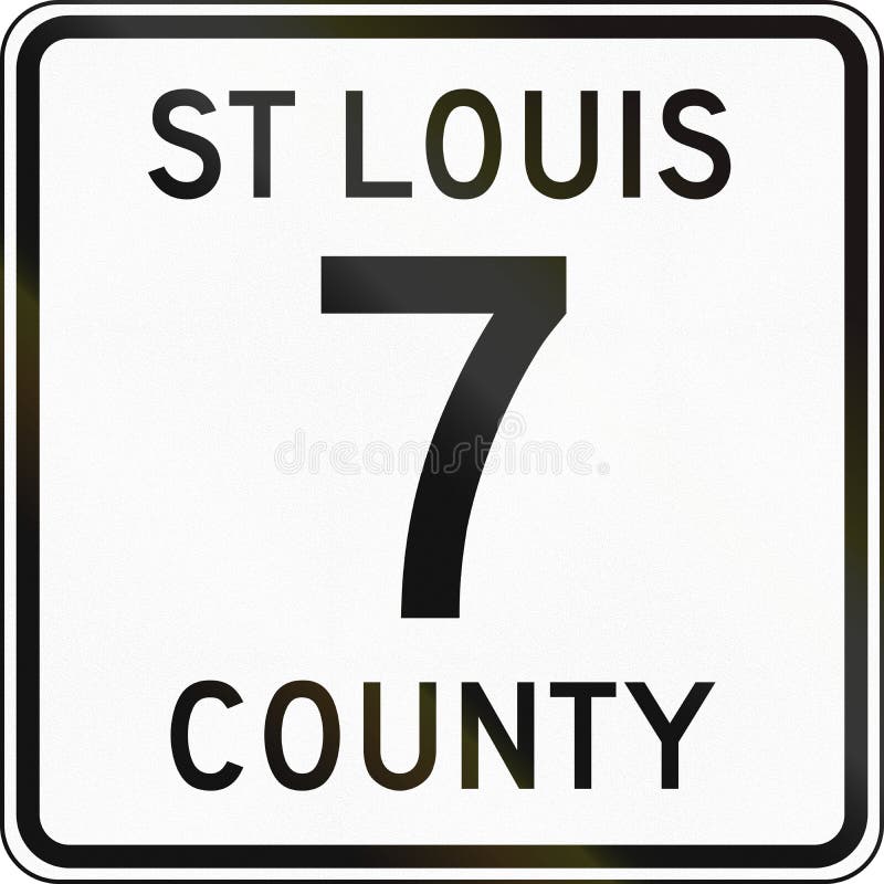 St Louis County Highway stock de ilustración. Ilustración de reglas ...