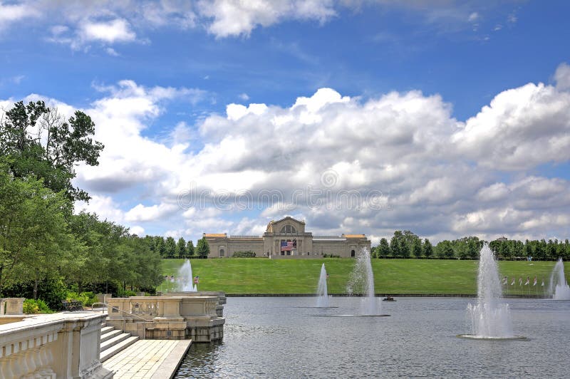 St. Louis Forest Park stock image. Image of museum, midwest - 96039499