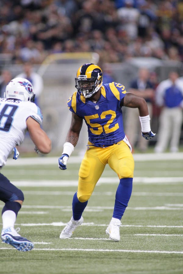 Alec Ogletree editorial stock photo. Image of jersey - 178269748