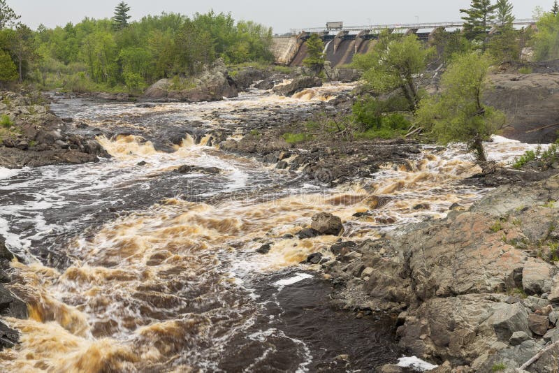 St. Louis River Dam stock photo. Image of stream, scenic - 56160570